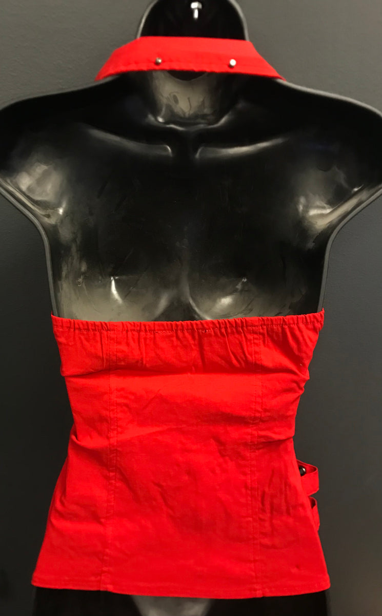 Buckle Up Red Bling Zippered Vest – Persepolis